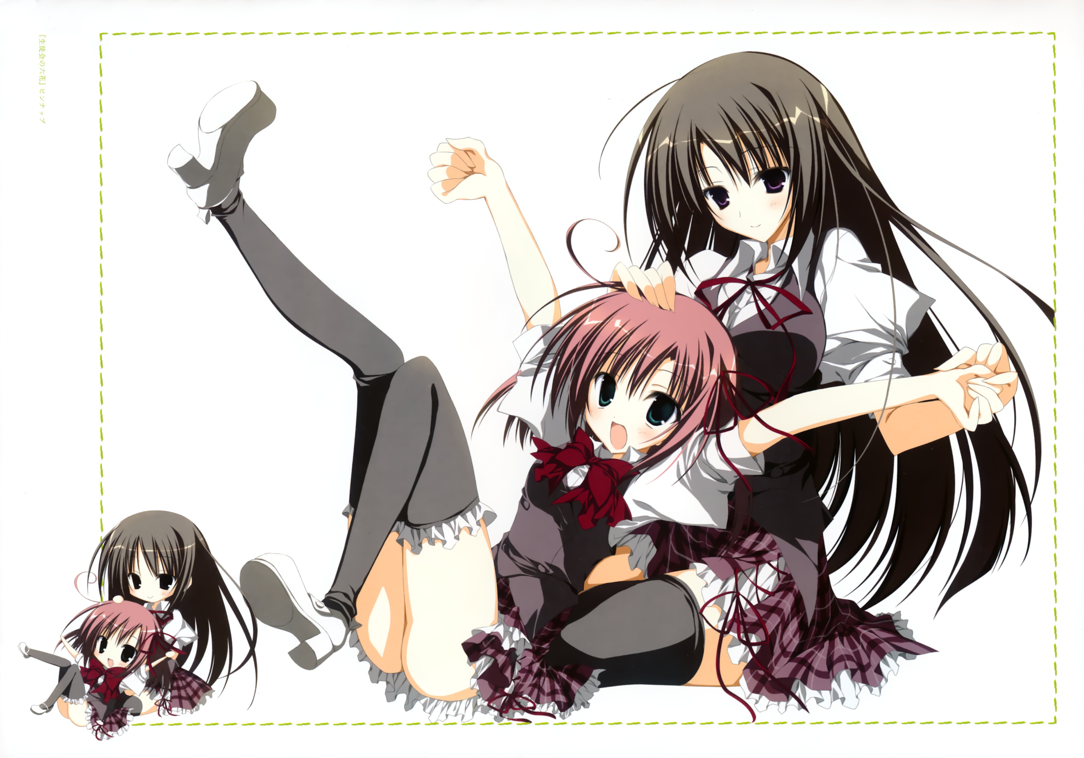 inugami kira seitokai no ichizon akaba chizuru sakurano kurimu chibi seifuku thighhighs ...